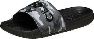 Crocs Sandales &agrave; enfiler camouflage pour homme, noir/gris, pointure 42, noir/gris, 42/43 EU