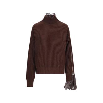 Giuseppe Di Morabito Rippstrick-Rollkragenpullover - - Knitwear - Damen - Braun - XS