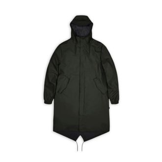 Rains Homme, Manteaux, Vert, Taille: XS Parka