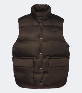 Prada Veste doudoune sans manches en Re-Nylon