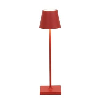 Zafferano Poldina Micro, Lampe de Table Rechargeable et Sans Fil avec Contrôle Tactile, Convient pour le Salon et lExtérieur, Dimmer 2200-3000 K, Hauteur 27,5 c