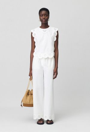 Claudie Pierlot Blouse sans manches brod&eacute;e