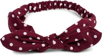 styleBREAKER Haarschmuck Haarband mit Punkte Muster und Schleife