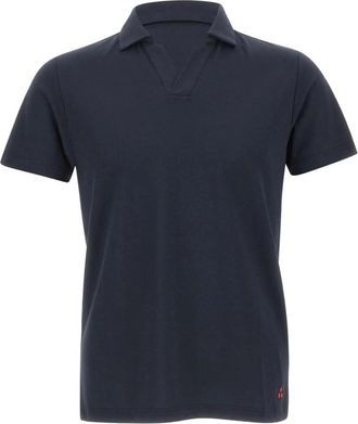 Peuterey Homme, Tops, Bleu, Taille: XL Polo en coton et soie