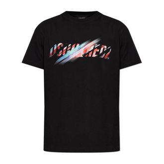 Dsquared2 Logo T-Shirt - - Tops - Herren - Schwarzk - 2XL