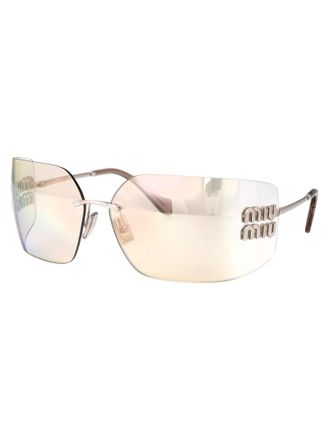 Miu Miu Womens Sunglasses 0mu 54ys Silver Metal