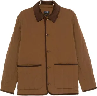 A.P.C. Braune Stepp-Cordjacke Oberbekleidung - - Jackets - Damen - Braun - M