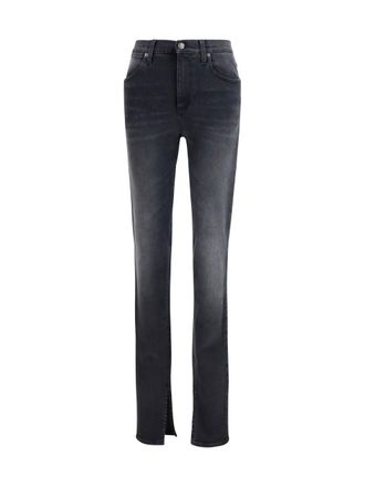 Gucci Washed Cotton Denim Jeans - Black