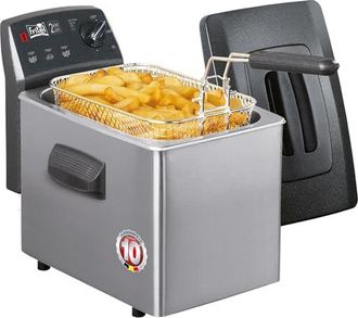 Fritel Fritel Friteuse Turbo SF 4350-4 L - 2800 W - Couvercle anti-poussi&egrave;re - 3 &agrave; 5 personnes - Huile + graisse solide