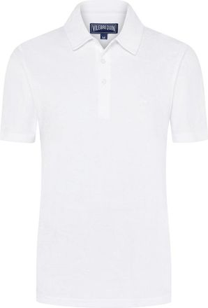 Vilebrequin Unifarbenes Poloshirt aus einem Baumwollmix in