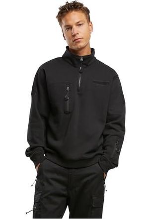Brandit Sweat &agrave; Capuche Tactique Troyer pour Homme, Noir, 3XL