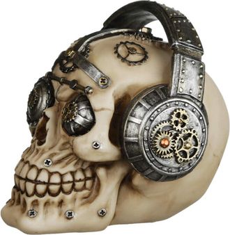 Puckator Steampunk Style Skull with Headphones