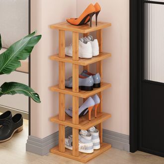 Generic Schmales Schuhregal aus Bambus, Platzsparendes DIY-Schuhregale for Den Boden, Schuhst&auml;nder for Eingangsbereich, Wohnzimmer, Schlafzimmer und Balkon