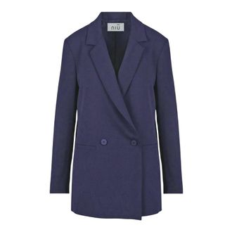Ni&ugrave; Niu, Femme, Vestes, Bleu, Taille: 36 FR Giacca Easy