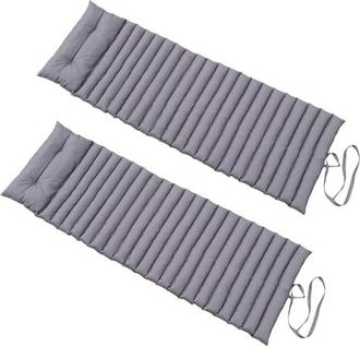 Red Deco 2er Set Liegematratzen 180cm Anthrazitgrau - 2x sormiou gris anthracite