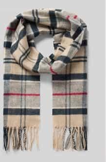 Barbour Schal mit Fransenabschluss Modell Yaxley