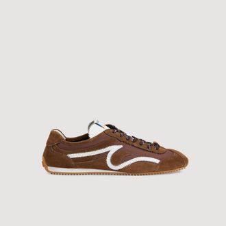 Sandro Light Wave Sneaker aus Veloursleder