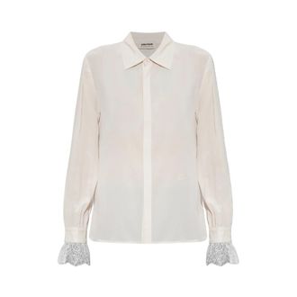 Zadig&Voltaire Thely Spitzenbluse - - Blouses & Shirts - Damen - Beige - L