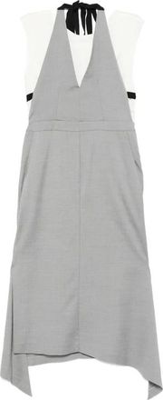 Tela Femme, Robes, Gris, Taille: 36 FR Robe &agrave; col am&eacute;ricain et fente lat&eacute;rale en V