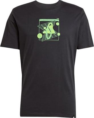 adidas T-shirt graphique tiss&eacute; camouflage pour homme, Noir r&eacute;tro., L