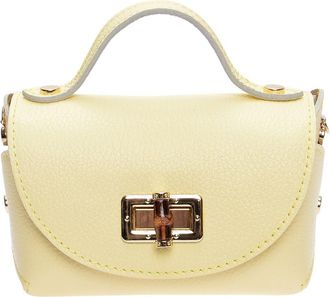 Anna Luchini Gelb Rindsledertasche