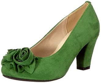Hirschkogel Femme 1000762 Escarpins, Vert Gazon, 35 EU
