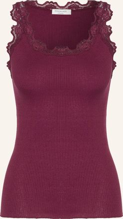 Rosemunde Top Babette Mit Seide Und Spitze rot