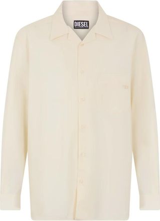 Diesel Homme, Chemises, Blanc, Taille: L Long Sleeve Shirt