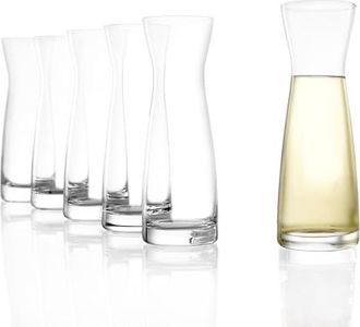 Stölzle Karaffe Universal S 125 ml 6er-Set - Ideal für Wasser, Saft, Milch & Spirituosen - Hochwertige Milchkaraffe aus bleifreiem Kristallglas - Spülmaschine
