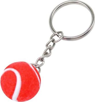 Generic Porte-cl&eacute;s balle de tennis - pendentif 3D, charme sportif color&eacute; porte-cl&eacute;s de tennis miniature avec r&eacute;sine, accessoire d&eacute;coratif vibrant pour cl&eacute;s de