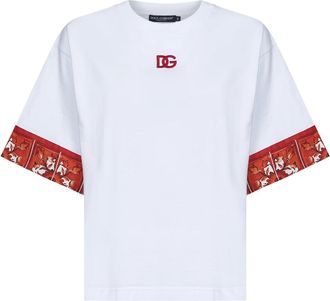 Dolce & Gabbana Femme, Tops, Blanc, Taille: 40 FR Dolce & Gabbana T-shirts et Polos