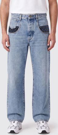 Maison Margiela Wide-Leg Jeans aus Baumwolldenim mit Paisley-Details