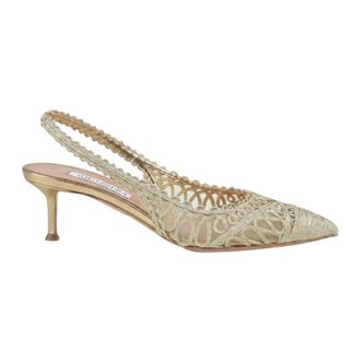 Aquazzura Damen, Schuhe, Beige, 37 1/2 EUGr&ouml;&szlig;e