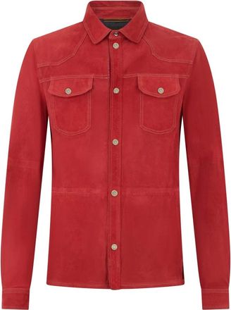 Moorer Homme, Vestes, Rouge, Taille: S Manteaux