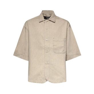 Jacquemus Homme, Chemises, Beige, Taille: L La Chemise Paysan