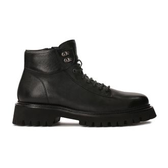 Kazar Schwarze Lederstiefel - - Shoes - Herren - Schwarzk - 46 EU