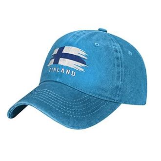 Generic Casquettes De Golf Drapeau Finlandais Unisexe Sun Protection Casquettes R&eacute;glable Golf Hats pour Hip Hop Festivals Femmes