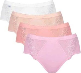 sloggi Lot de 4 slips en coton m&eacute;lang&eacute;