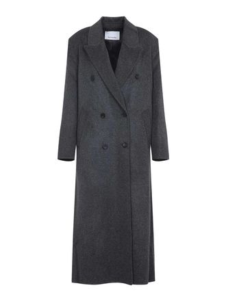 Frankie Shop Manteau Au Genou - Gris