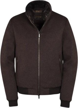 Moorer Homme, Vestes, Brun, Taille: XL Veste Rembourr&eacute;e en Duvet dOie Doubl&eacute;e Lisse