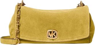 Michael Kors Bryant Petit Sac Bandouli&egrave;re Convertible en Daim - Femme - Sacs - Vert - Taille: ONE Size