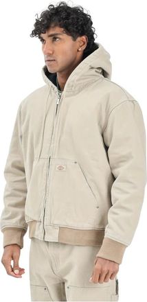 Dickies Homme, Sweatshirts et sweats &agrave; capuche, Beige, Taille: XL Hilham Denim Jacket