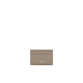 Ferragamo Porte-cartes Gancini - Femme - Accessoires - Beige - Taille: ONE Size