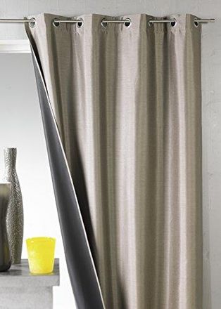 HOME MAISON Homemaison HM 69491987-3, Pass, Shantung-Verdunkelungsvorhang, 140 x 260 cm, Polyester