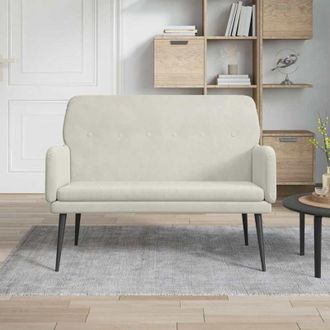 vidaXL vidaXL Sitzbank Creme 108x79x79 cm Samt