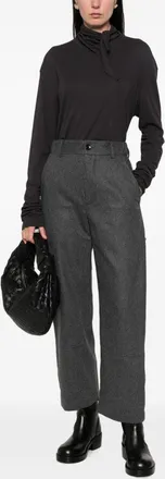 Nicholson & Nicholson Felted Wool Trousers - Grey