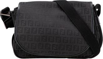 Fendi Sac bandouli&egrave;re styl&eacute; &agrave; motif- doccasion - Femme - Pre-owned - Noir - Taille: ONE Size