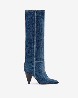Isabel Marant Bottes Ririo - Femme - Bleu D&eacute;lav&eacute; - Taille 36 - Isabel Marant