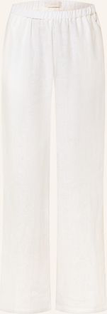 Faithfull The Brand Faithfull The Brand Marlenehose Capriolla Aus Leinen weiss