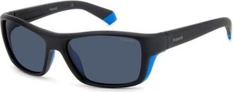 Polaroid Lunettes de Soleil PLD 7046/S BLACK/BLUE 57/17/135 homme